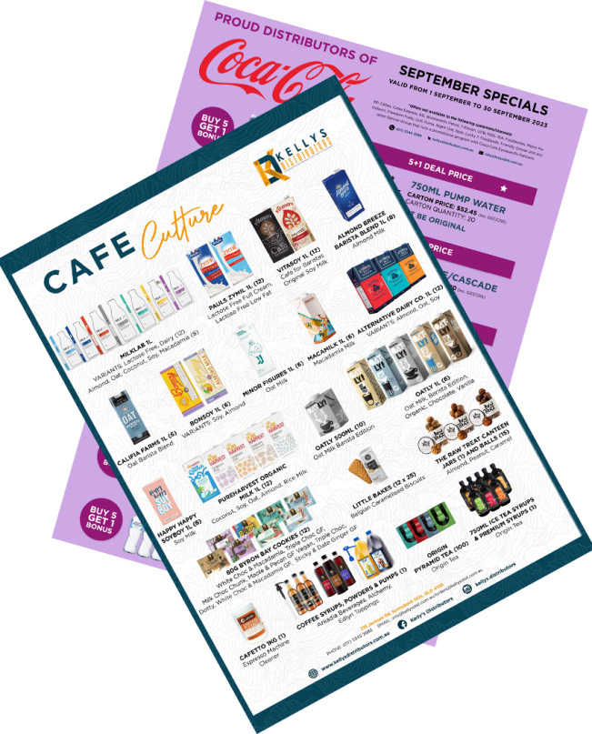 Cafes & Coffee Shops - Kelly's Distributors Pty Ltd