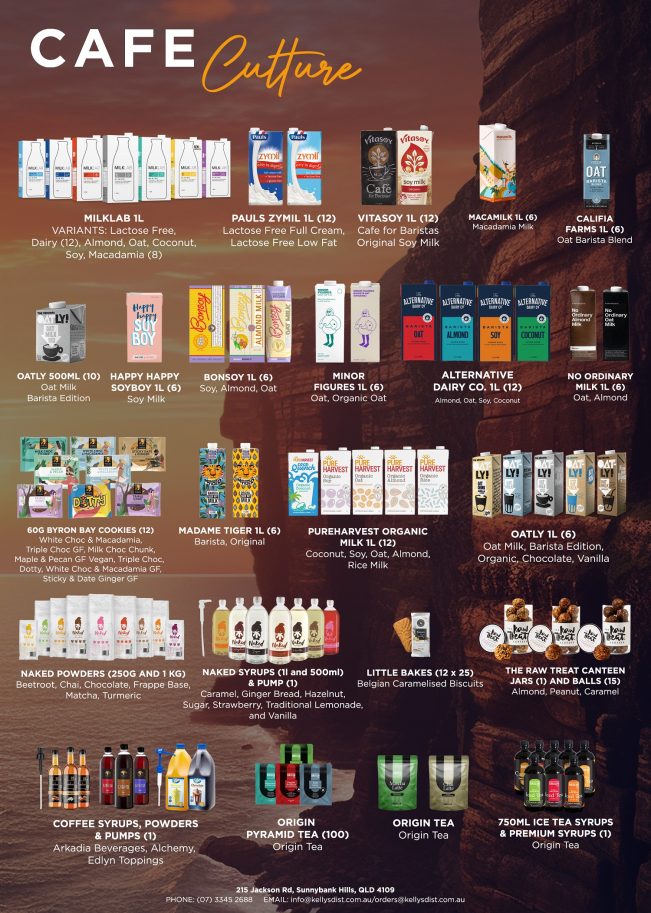 Cafes & Coffee Shops - Kelly's Distributors Pty Ltd