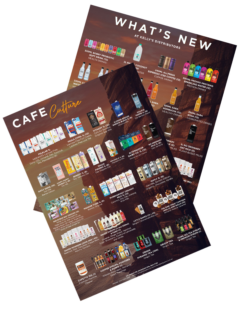 Cafes & Coffee Shops - Kelly's Distributors Pty Ltd