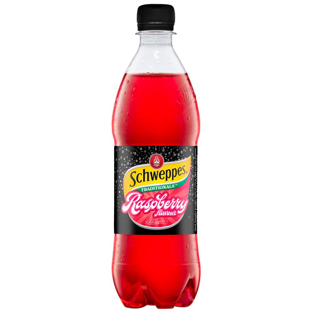 600mL Schweppes Traditional Raspberry (24) - Kelly's Distributors Pty Ltd