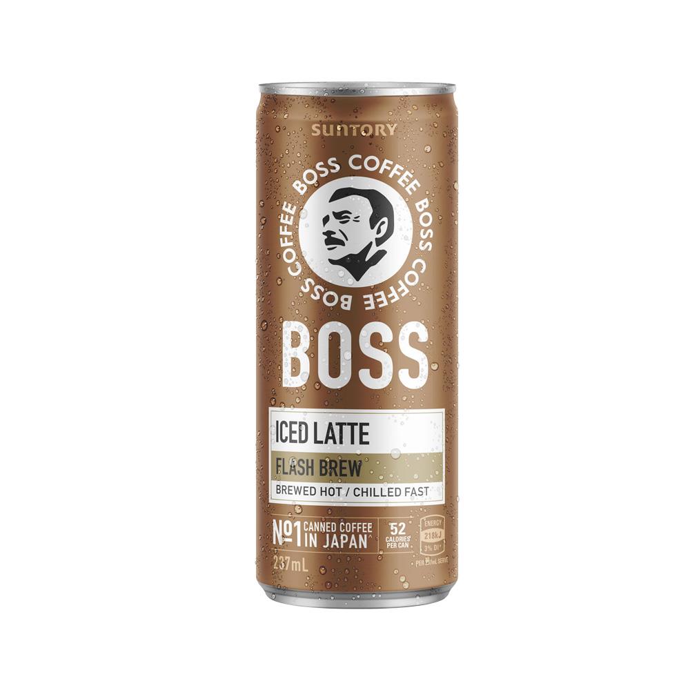 237ML BOSS ICED LATTE CAN (12) - Kelly's Distributors Pty Ltd