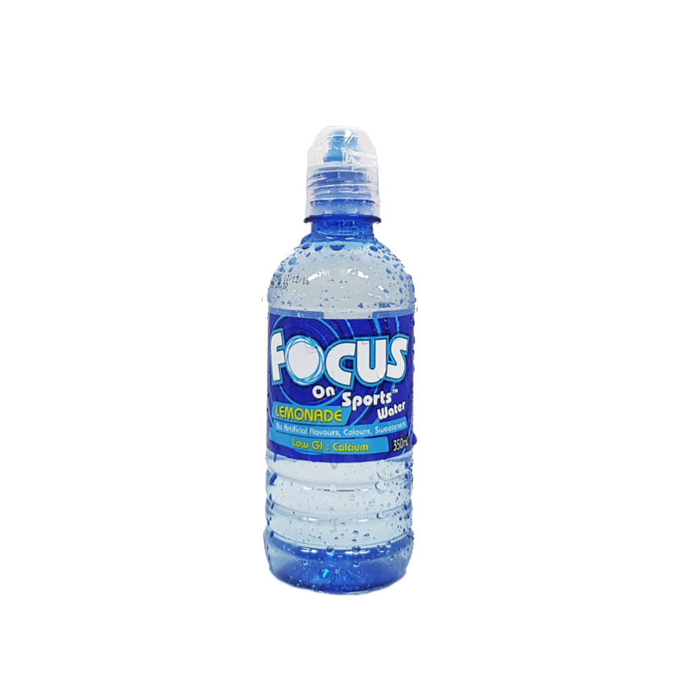 350mL Focus On Sports Water Lemonade (24) - Kelly's Distributors Pty Ltd