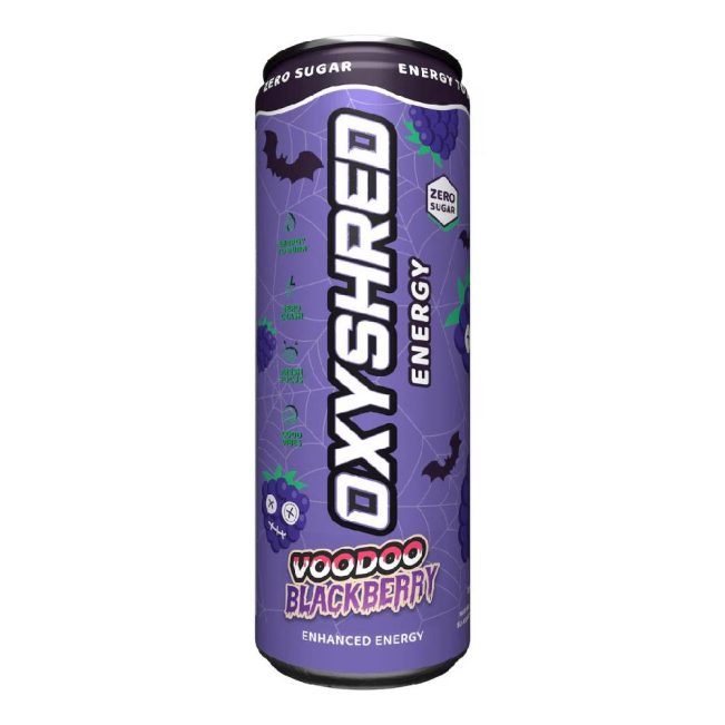 355ML OXYSHRED VOODOO BLK/BERRY (12) - Kelly's Distributors Pty Ltd